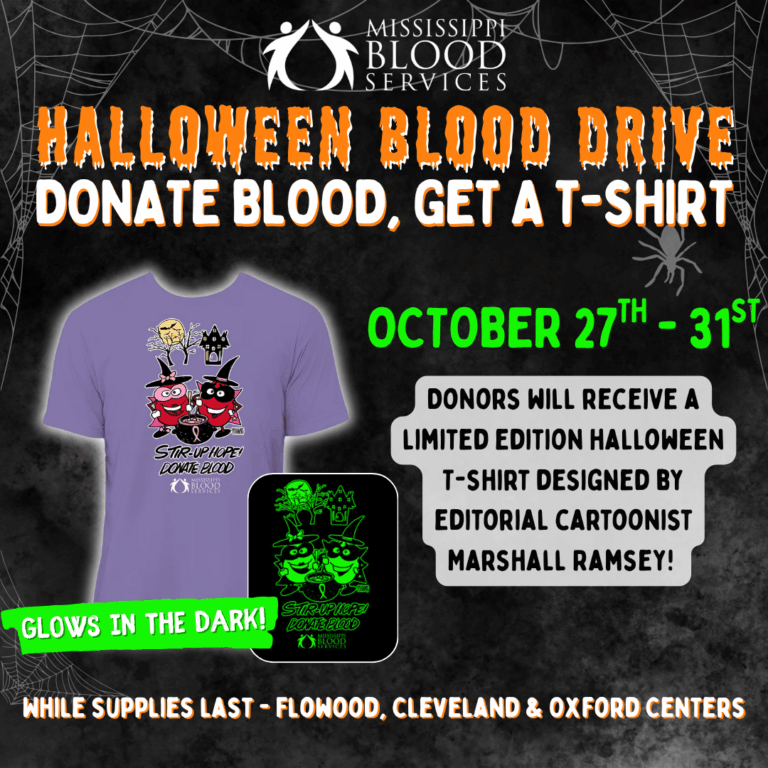 Glow for a Good Cause | Halloween Blood Drive - Mississippi Blood Services