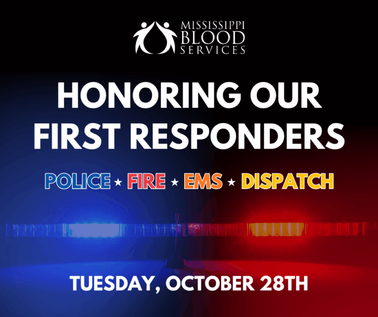 MS Blood Services Celebrates National First Responders Day with Special ...